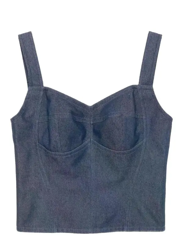 BLAKLACE Denim Tank Top - Blue