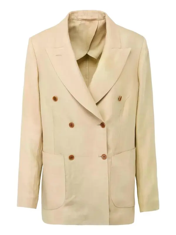 Giuliva Heritage Cettina Double-breasted Blazer - Neutrals