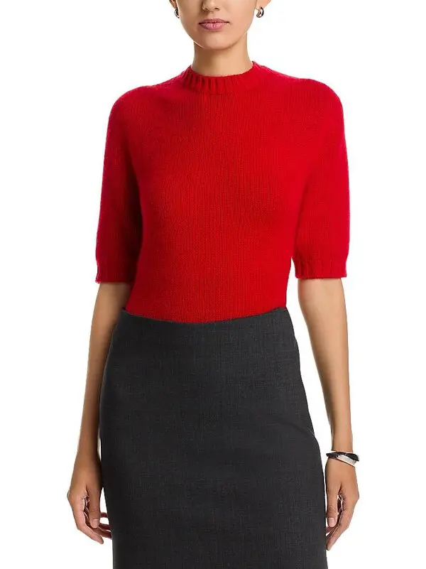 Fabiana Filippi Cashmere Short Sleeve Sweater - Lacca