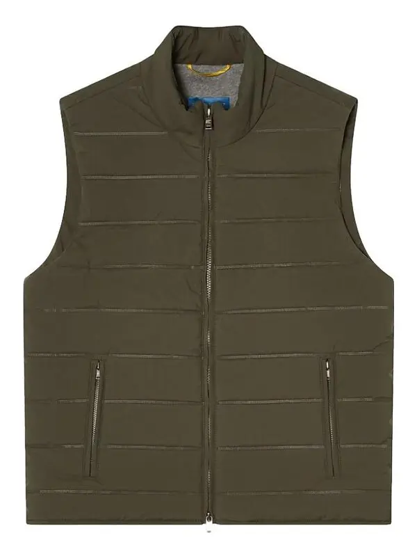 Robert Talbott Driver Quilted Vest - Sage Green