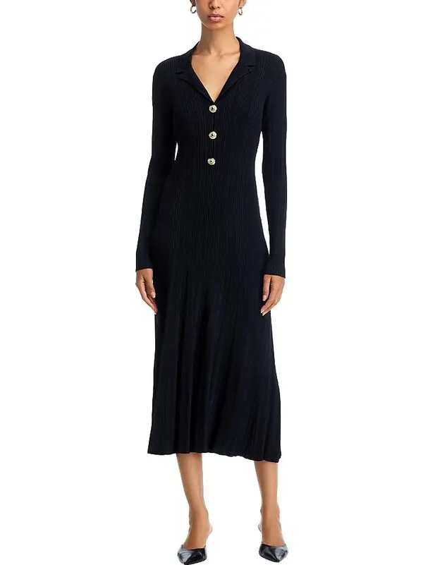 French Connection Knit Maxi Dress - Black