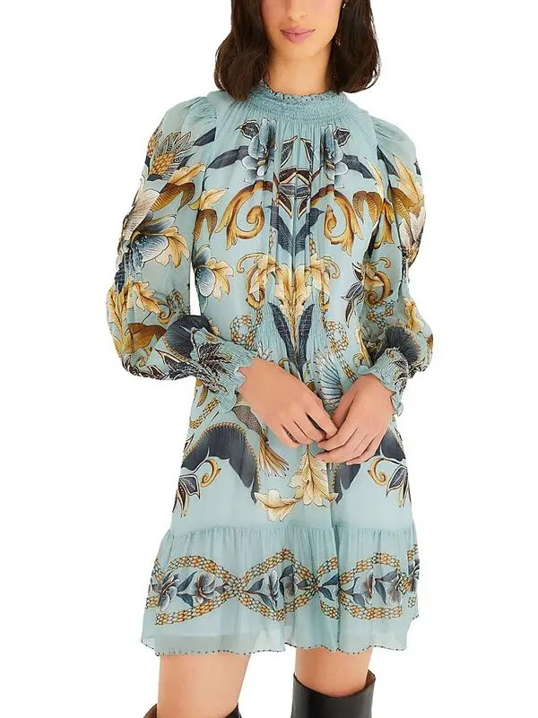 Farm Rio Long Sleeve Dress - Snake Garden