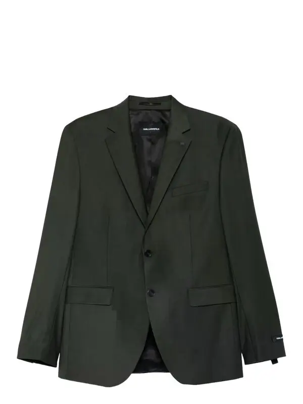 Karl Lagerfeld Two-button Notched-lapel Blazer - Green