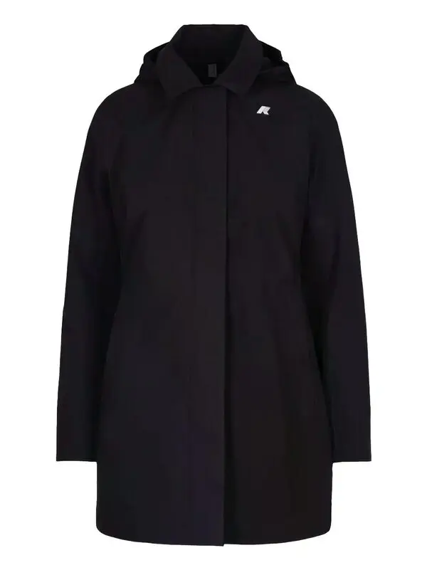 K-WAY Mathy Hooded Coat - Black