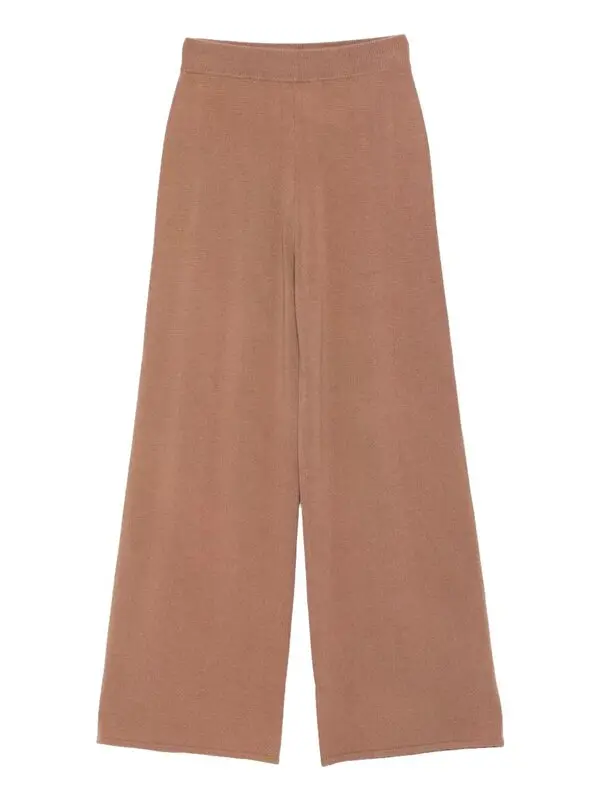 Liu Jo Elasticated-waistband Wide Leg Trousers - Brown