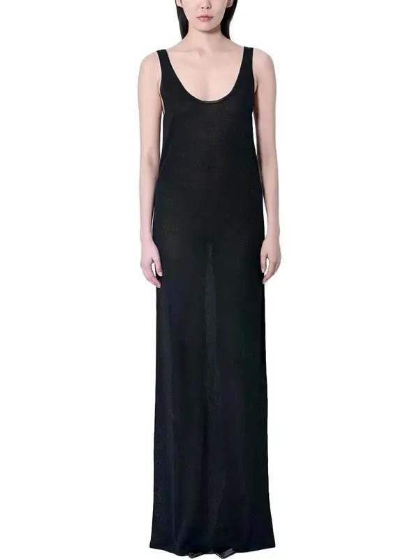 Saint Laurent Sleeveless Maxi Dress - Black