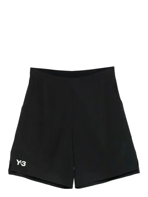 Y3 Logo Shorts - Black