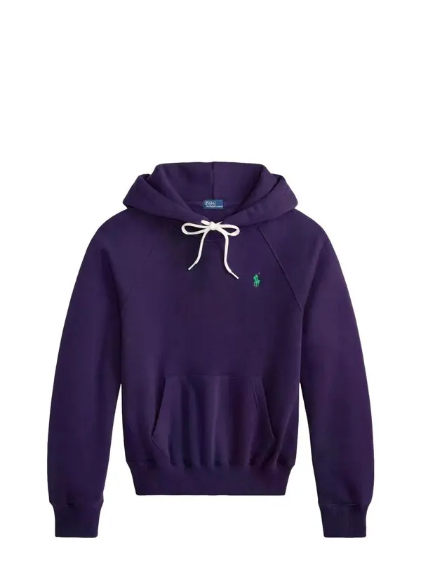 Polo Ralph Lauren Logo-embroidered Drawstring Hoodie - Purple