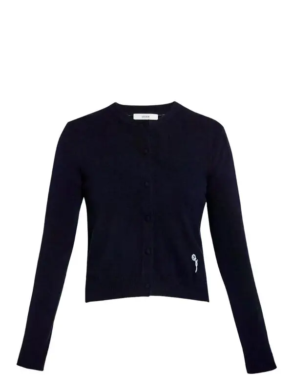 Erdem Cashmere Crew-neck Cardigan - Blue