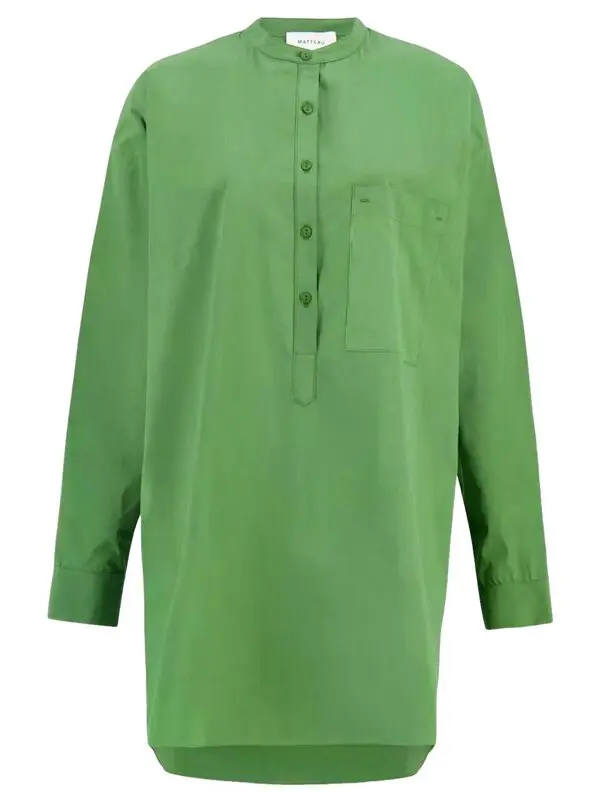 Matteau Popover Shirt Dress - Green