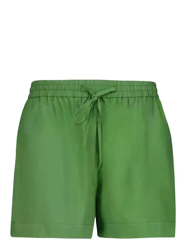 Matteau Elastic-waistband Cotton Shorts - Green