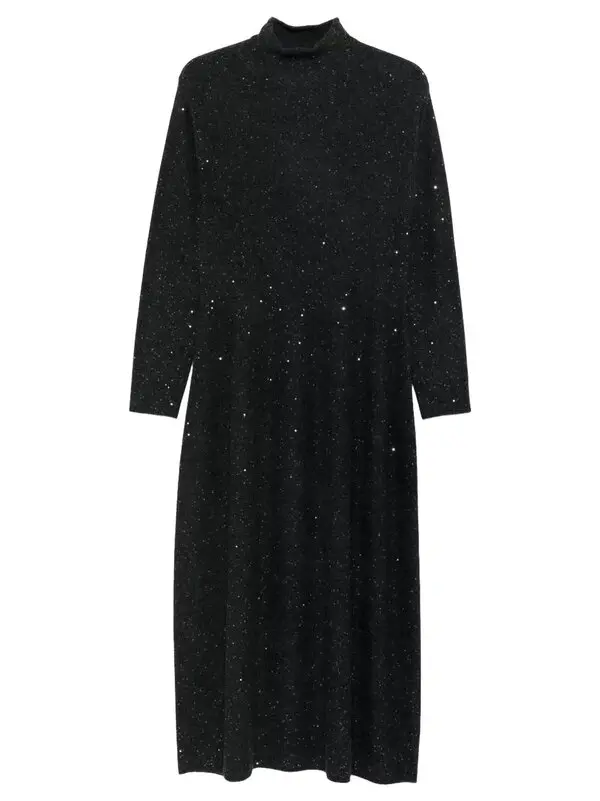 Antonelli Firenze Sequin-embellished A-line Dress - Black
