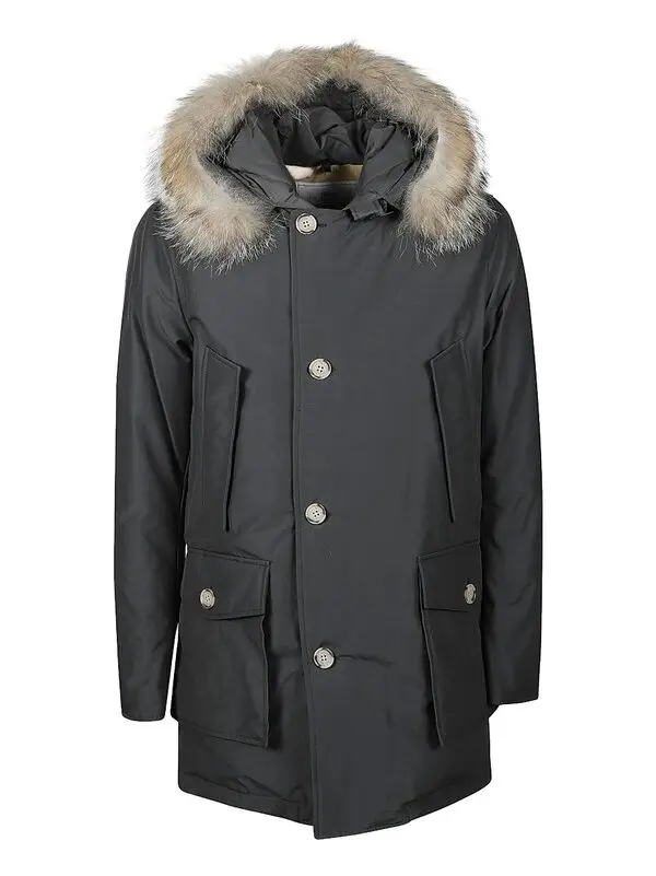 Woolrich Arctic Detachable Fur Parka - Grey