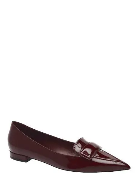 STUART WEITZMAN Sovinnie Patent Loafer Flat - Rosewood