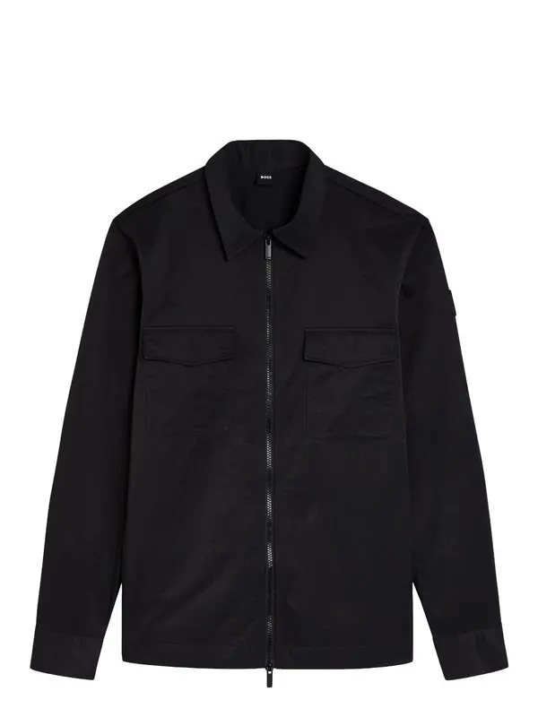 BOSS Shell Overshirt - Black