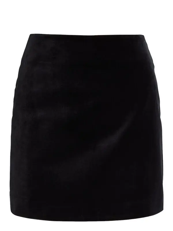 BLAZÉ MILANO Jealousy Coci Velvet Mini Skirt - Black