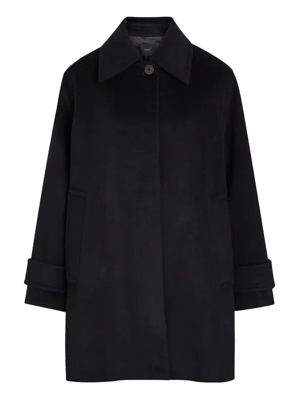 JOSEPH Loti Wool-blend Coat - Black