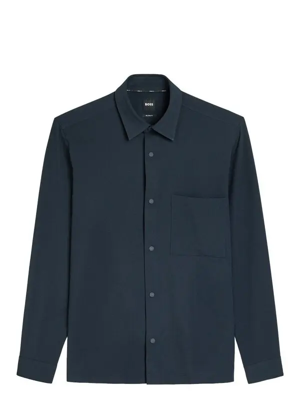 BOSS Woven Overshirt - Navy