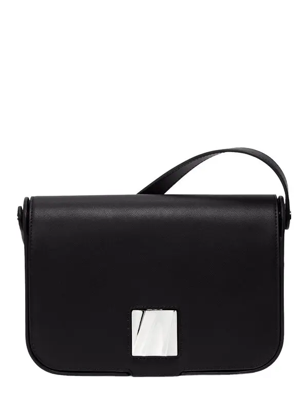Tumi Leather Shoulder Bag - Black