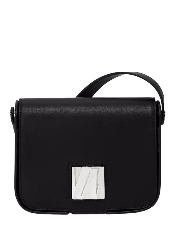 Tumi Small Olas Leather Shoulder Bag - Black