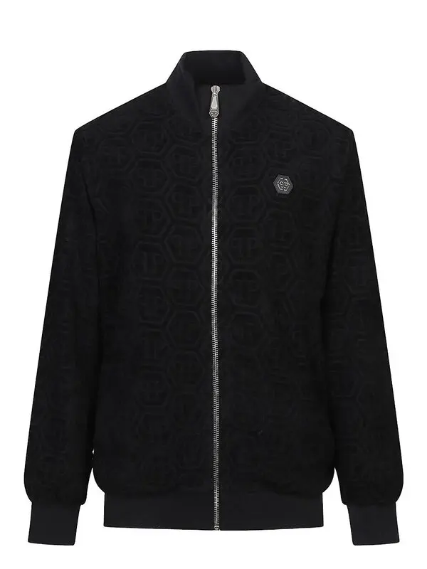 Philipp Plein Monogram Tracksuit Jacket - Black
