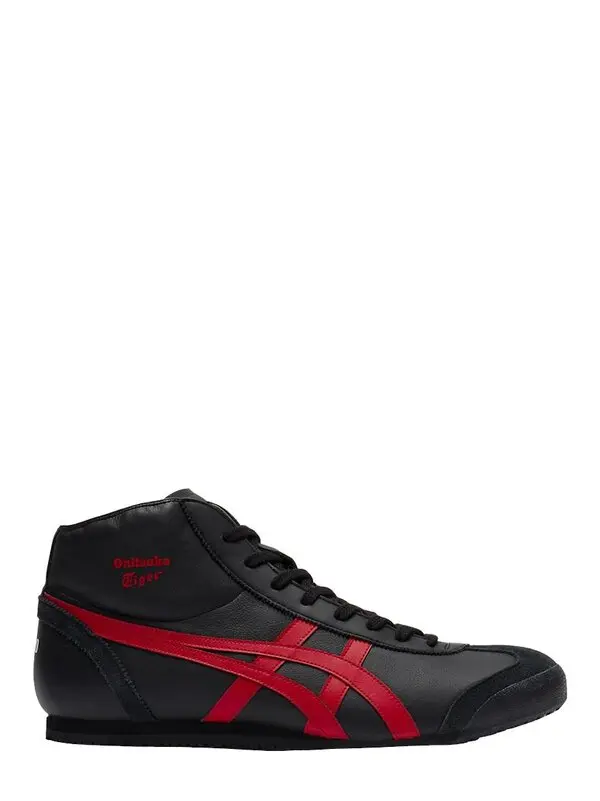 Onitsuka Tiger Mexico Mid Runnerin High-top Sneakers - Black/classic Red