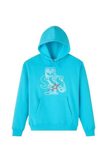 OVO X Scarborough Shooting Stars Galaxy Hoodie - Teal