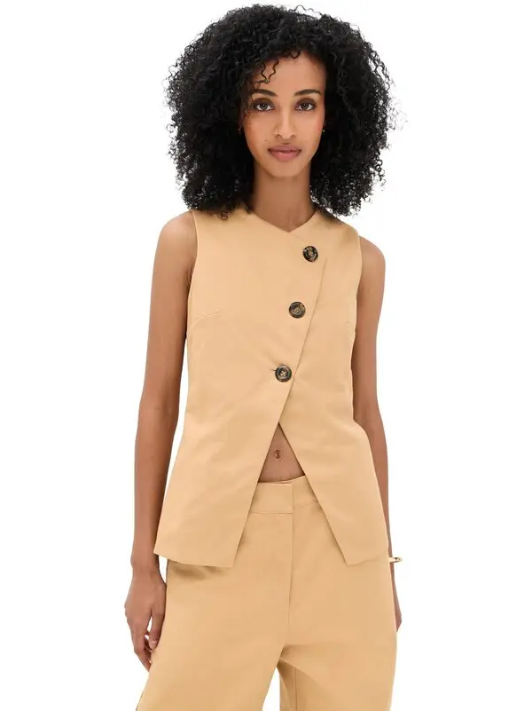 DE LORETA Pluma Vest - Camel/aldo