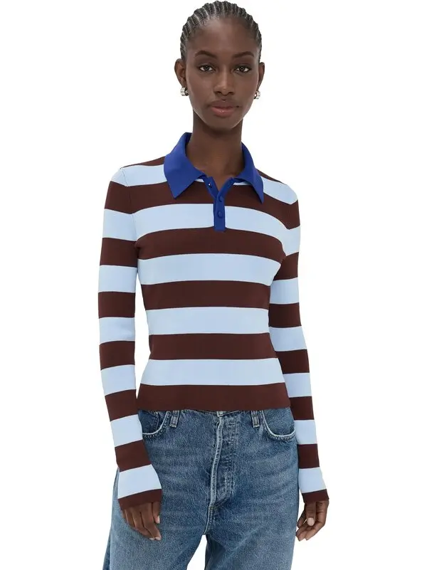 Solid & Striped The Debra Top - Twilight/raisin Brown