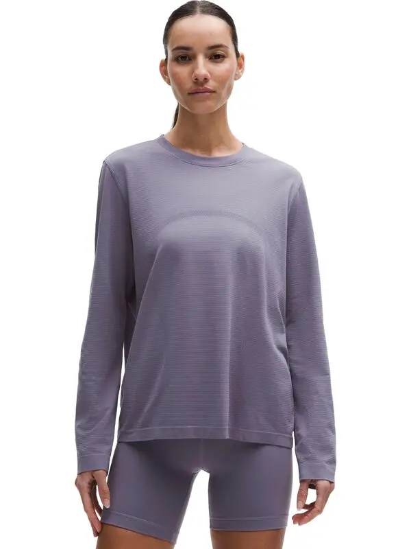 Lululemon Swiftly Relaxed Long-sleeve Shirt - Grape Mist/grape Mist