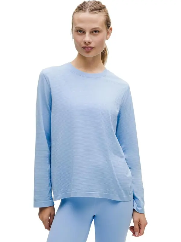 Lululemon Swiftly Relaxed Long-sleeve Shirt - Sinatra Blue/sinatra Blue