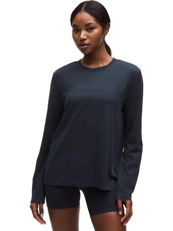 Lululemon Swiftly Relaxed Long-sleeve Shirt - True Navy/true Navy