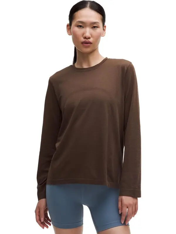 Lululemon Swiftly Relaxed Long-sleeve Shirt - Walnut Crunch/walnut Crunch