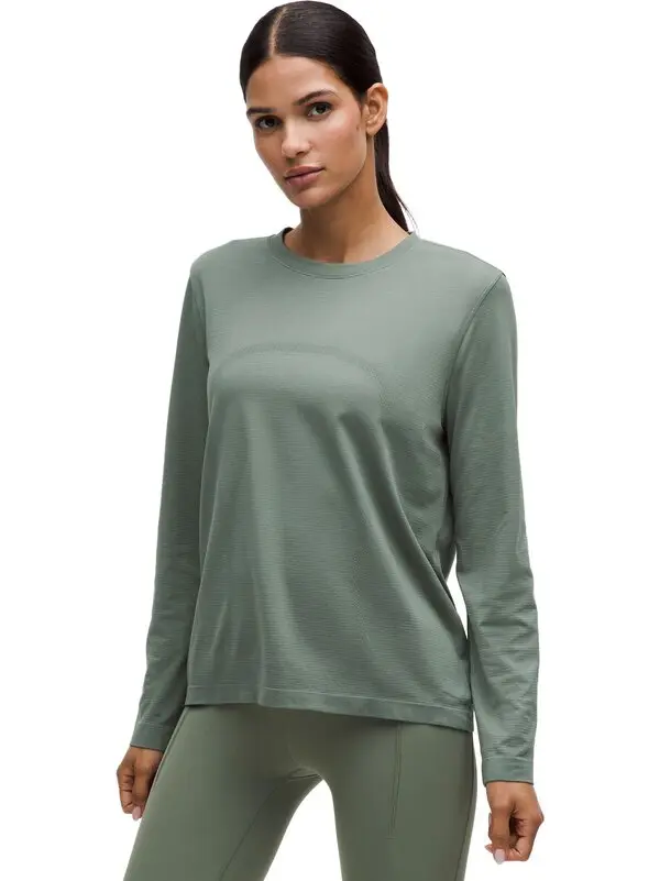 Lululemon Swiftly Relaxed Long-sleeve Shirt - Willow Leaf/willow Leaf