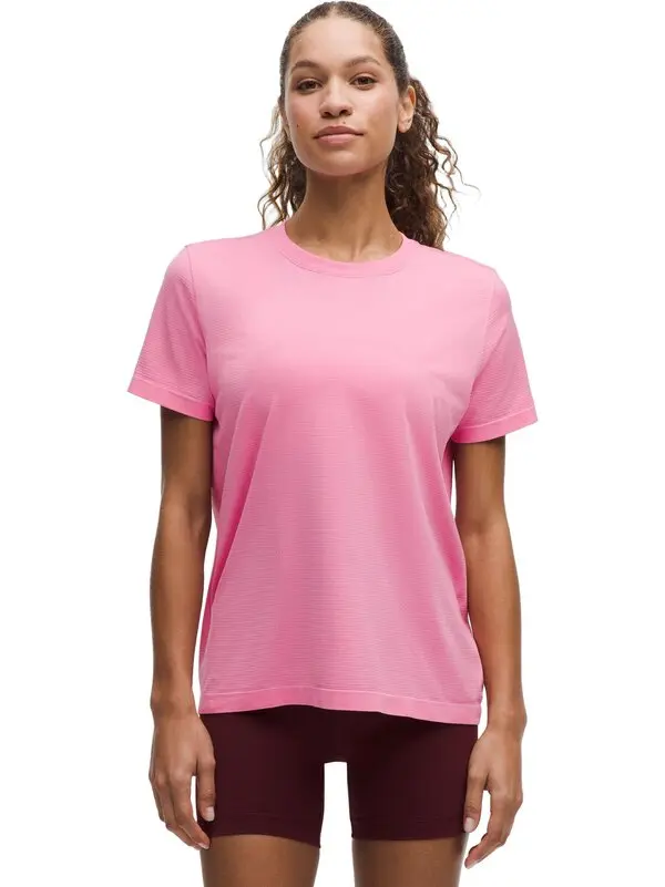 Lululemon Swiftly Relaxed Short-sleeve Shirt - Candy Cloud/candy Cloud