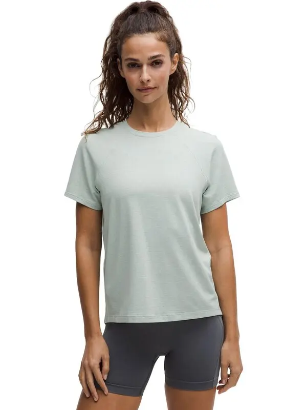 Lululemon Relaxed Short-sleeve Shirt - Pelican/pelican