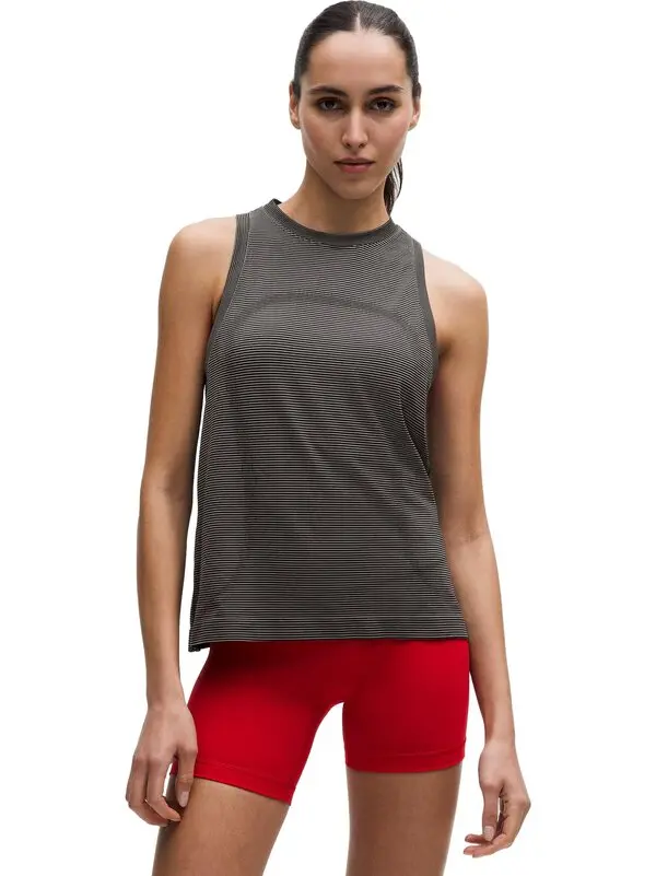 Lululemon Swiftly Relaxed Tank Top - Tempo Stripe Black/white