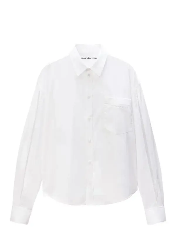 Alexander Wang Slashed-sleeve Shirt - 100 White