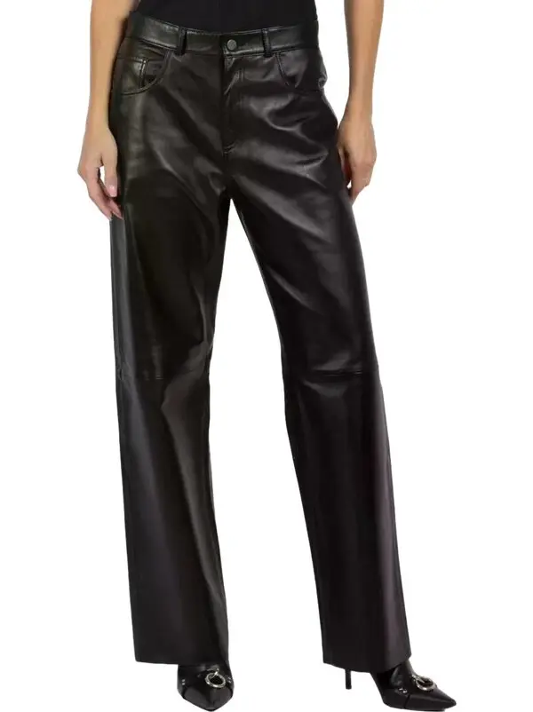 HAIKURE Leather Trousers - Black