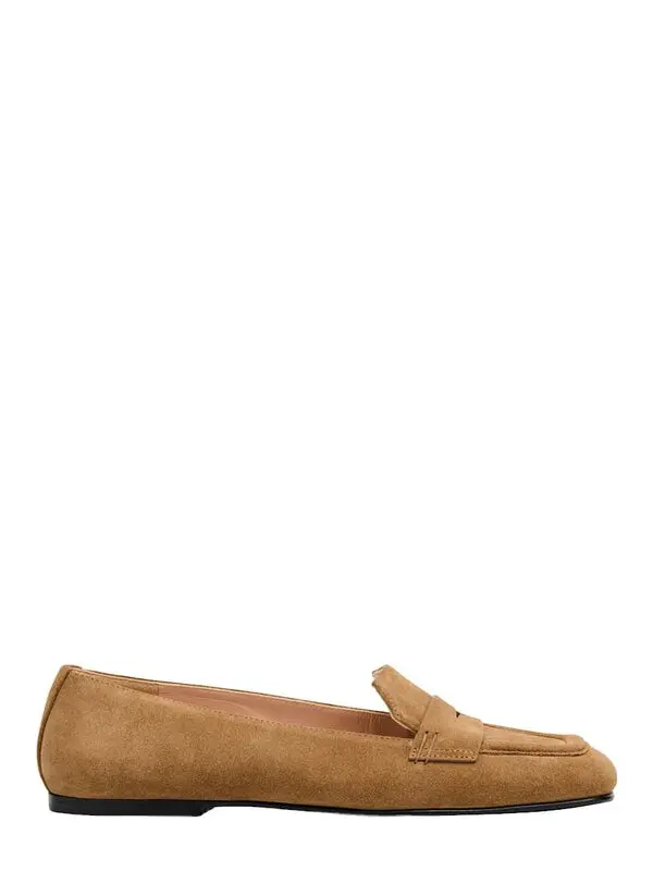 NODALETO Bulla Cara Suede Moccasin Loafers - Ltbrwn
