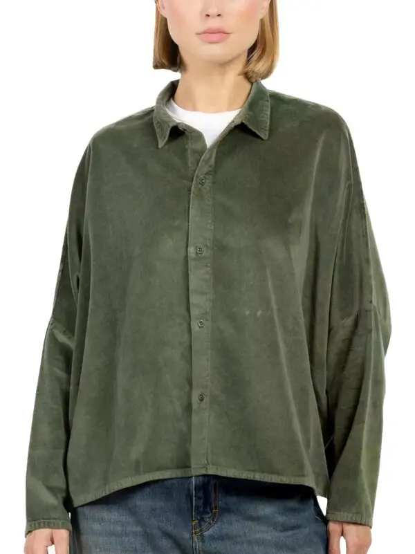 Labo.art Cotton Button-down Shirt - Green