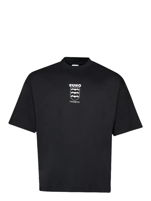 Vetements Bats Logo Regular T-shirt - Black