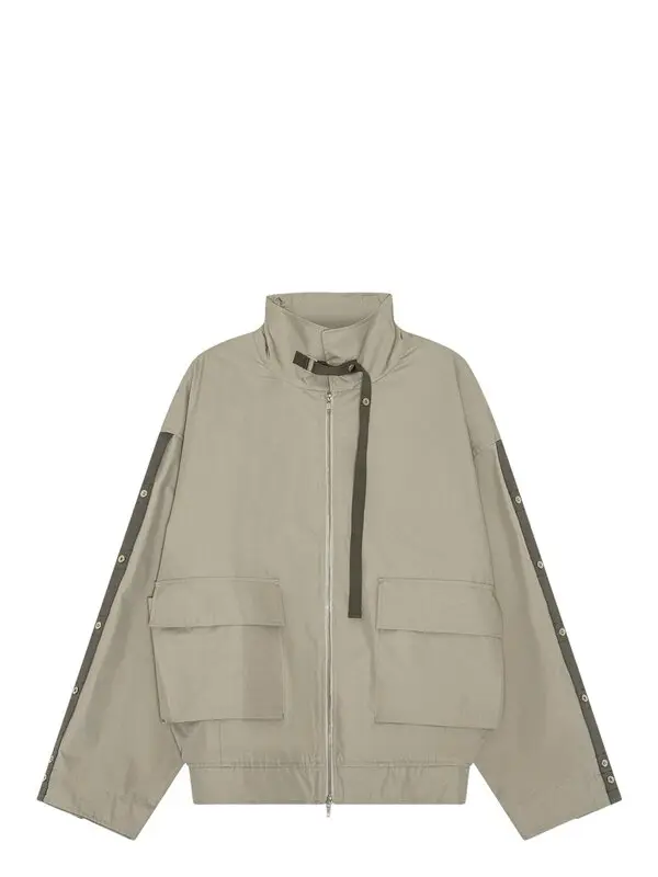 BIRROT Giwa Utility Bomber Jacket - Taupe
