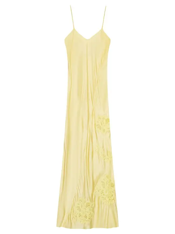 HERSKIND Isla Appliquéd Maxi Dress - Yellow