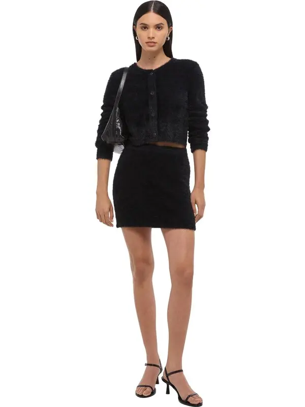 Helmut Lang Sweater Mini Skirt - Black
