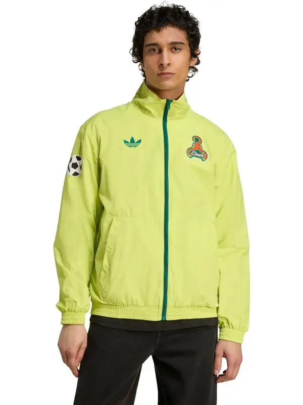 Adidas San Jose Earthquakes 2025 Originals Archive Anthem Jacket - Bahia Glow / Lush Green