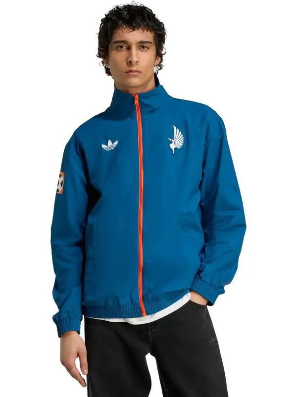 Adidas Minnesota United Fc 2025 Originals Archive Anthem Jacket - Legend Marine / White
