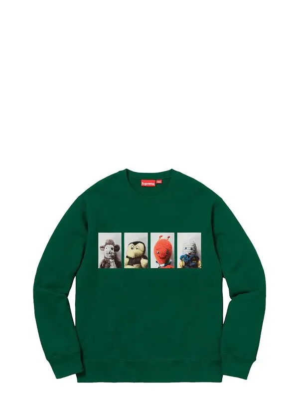 Supreme Mike Kelley Ahhyouth! Crewneck Sweatshirt - Dark Green