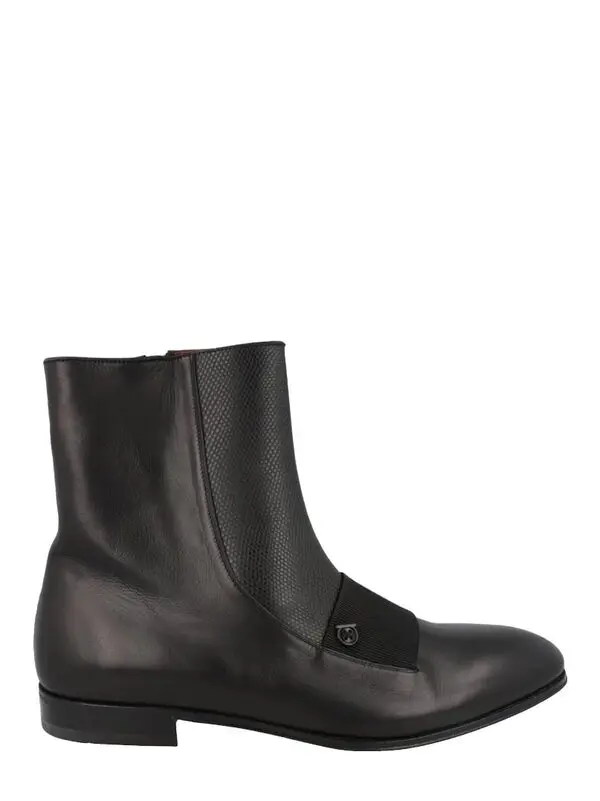 FERRAGAMO Geminiano Gancini Boots - Black