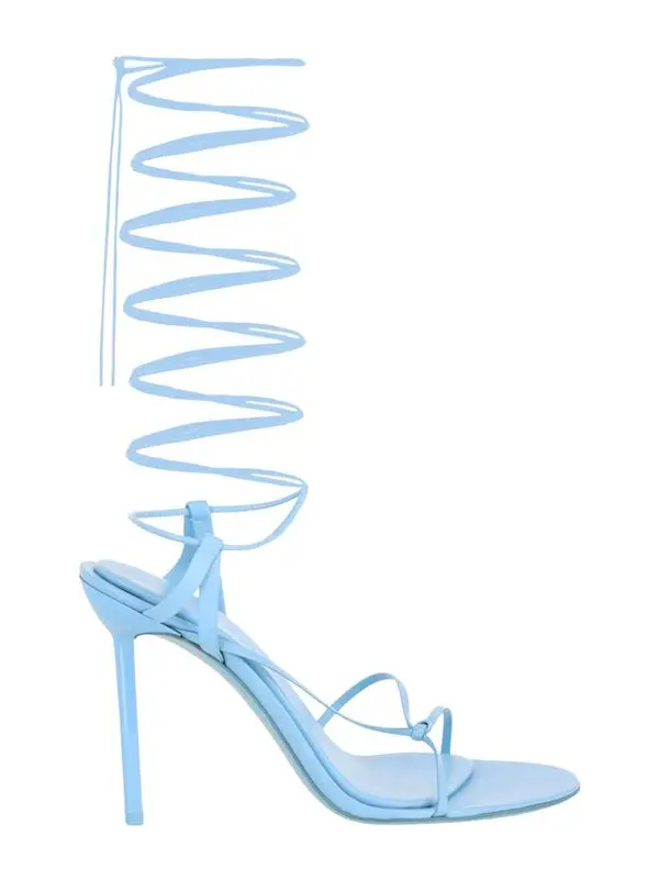 FERRAGAMO Azha X5 Wrap Tie Heels - Blue